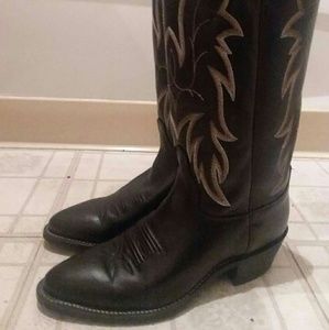 Justin Boots Shoes | Justin Black Alligator Skin Cowboy Boots Sz 8 ...